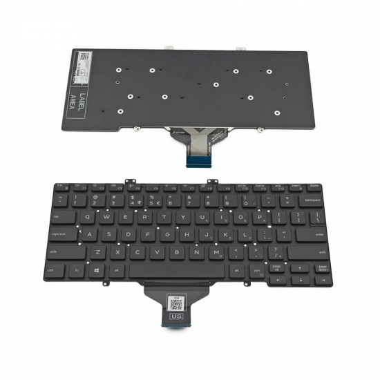 Πληκτρολόγιο keyboard για Dell Latitude 5400 5401 Black Without Frame ...