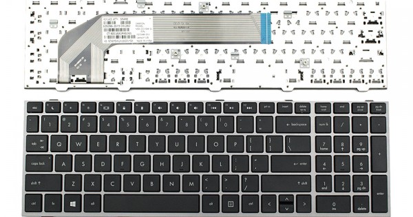 Πληκτρολόγιο keyboard για HP ProBook 4540s 4545s Gray FRAME Black US ...