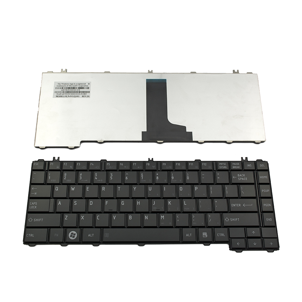 Πληκτρολόγιο keyboard για Toshiba Satellite L600 L630 L640 L645 C600D* Glossy BLACK US - NSK ...